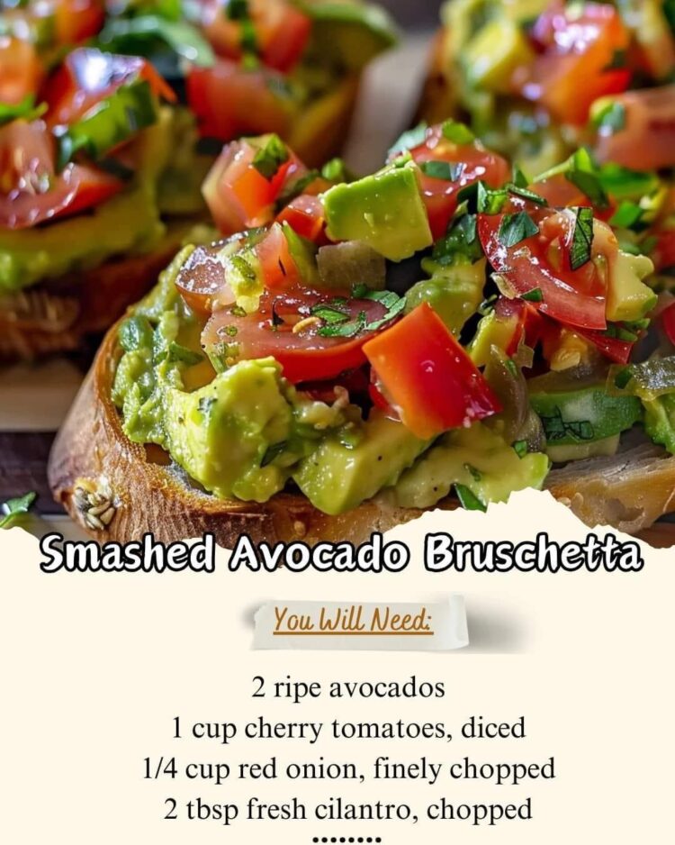 Smashed Avocado Bruschetta – TheirSearches