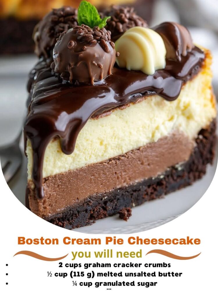 Boston Cream Pie Cheesecake: The Ultimate Dessert Fusion – TheirSearches