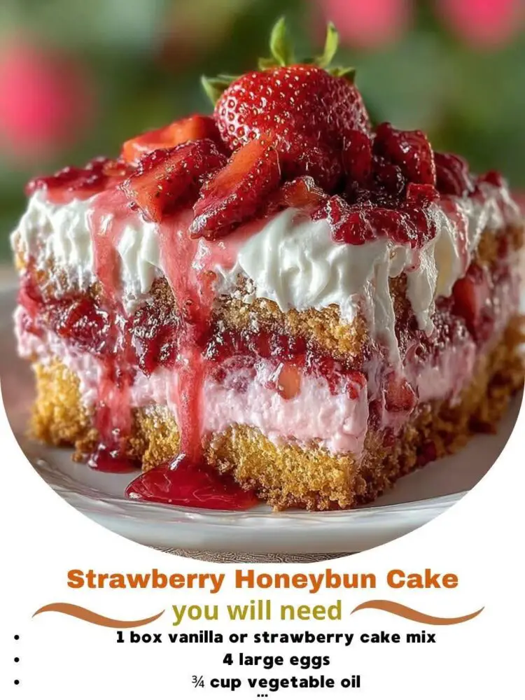 Strawberry Honeybun Cake – TheirSearches