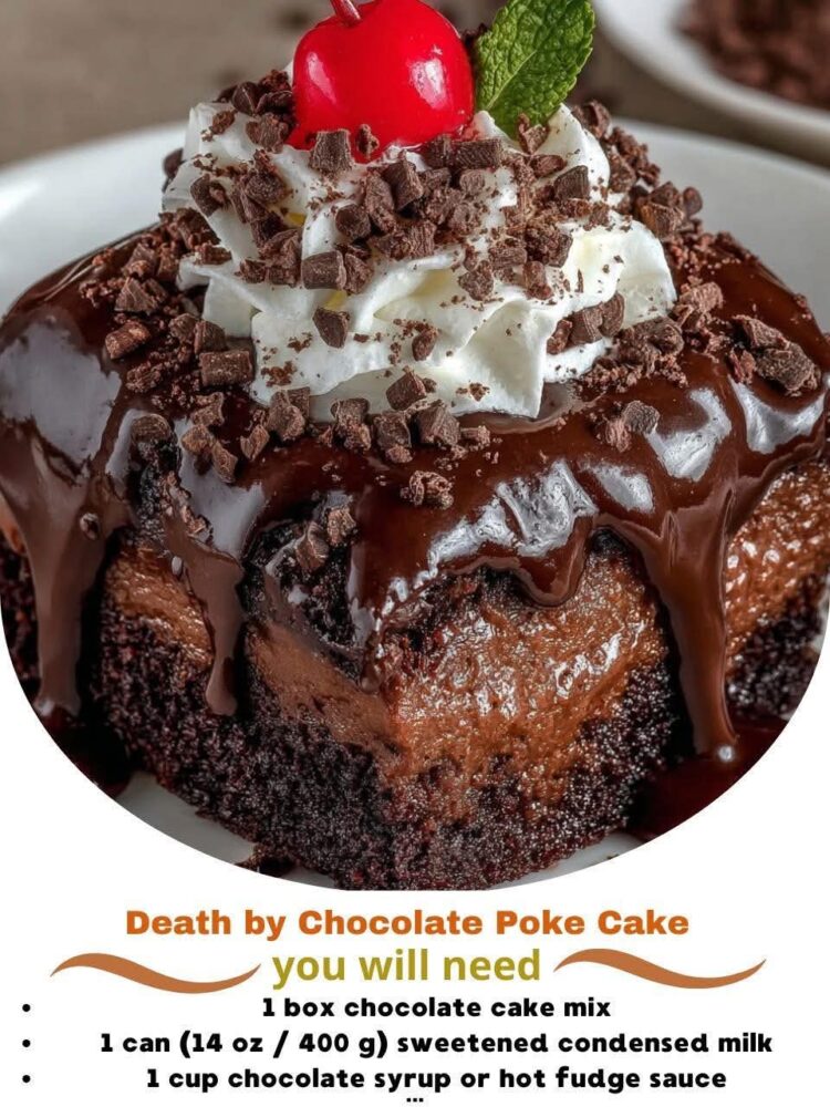 Death by Chocolate Poke Cake: The Ultimate Indulgent Chocolate Dessert ...